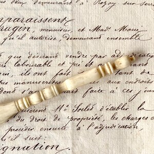 Antique/vintage Bone Fork/pickle Fork Hand-carved Bovine Bone Victorian ...
