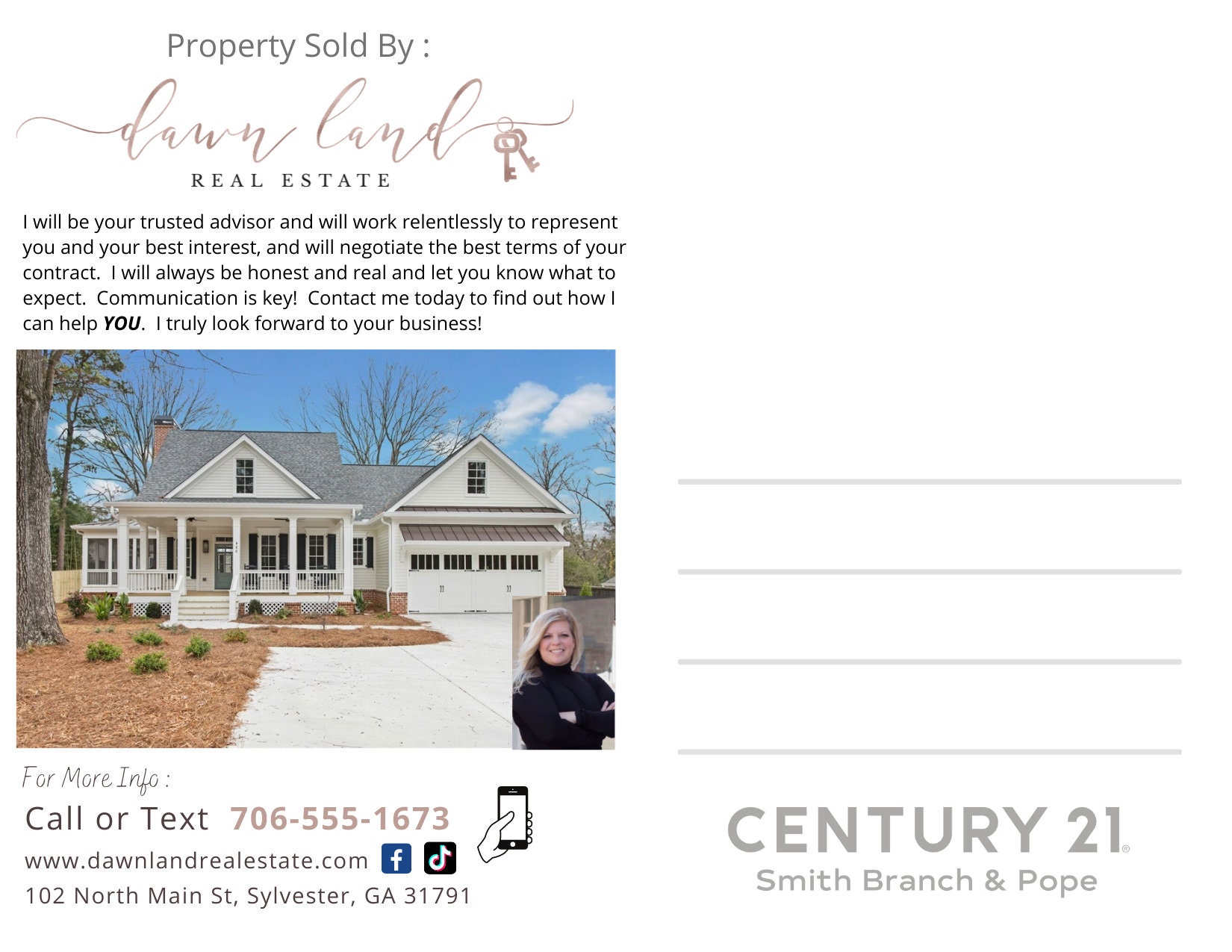 Canva Post Card Template - Digital Download - Etsy