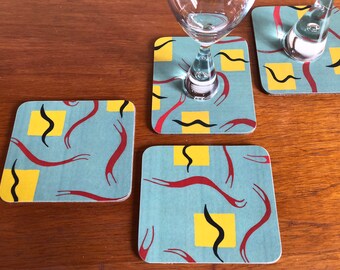 Laminated Coasters - Etsy