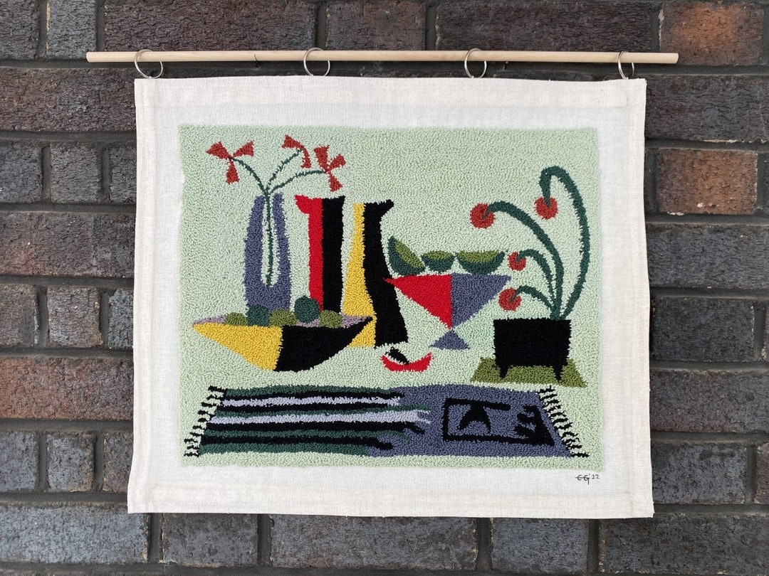 Punch Needle Still Life, Embroidery Wall Hanging - Etsy