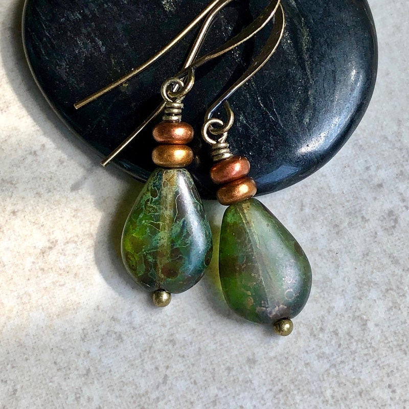 Green Teardrop - Etsy
