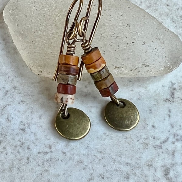 Jasper Earrings Etsy