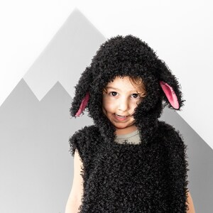 Black Sheep Costume, Toddlers Halloween Costume for Boy or Girl, Fluffy ...