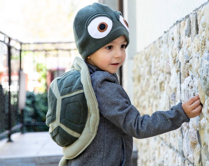 Sea Turtle Costume for Kids, Halloween Costume With Polar Fleece Hat - Etsy