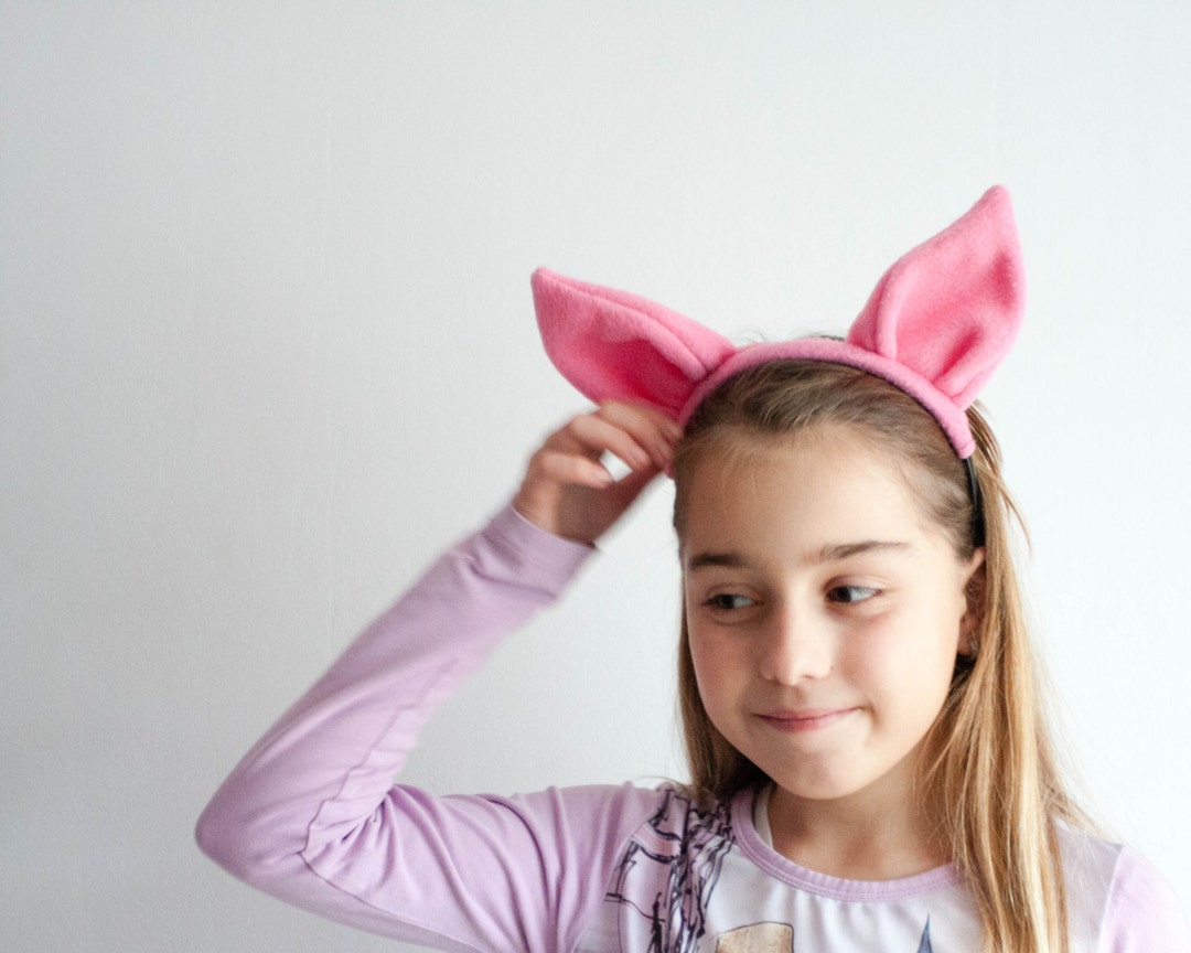 Pig Ears Headband, Pink Animal Ears Head Band, Children's or Adult's ...