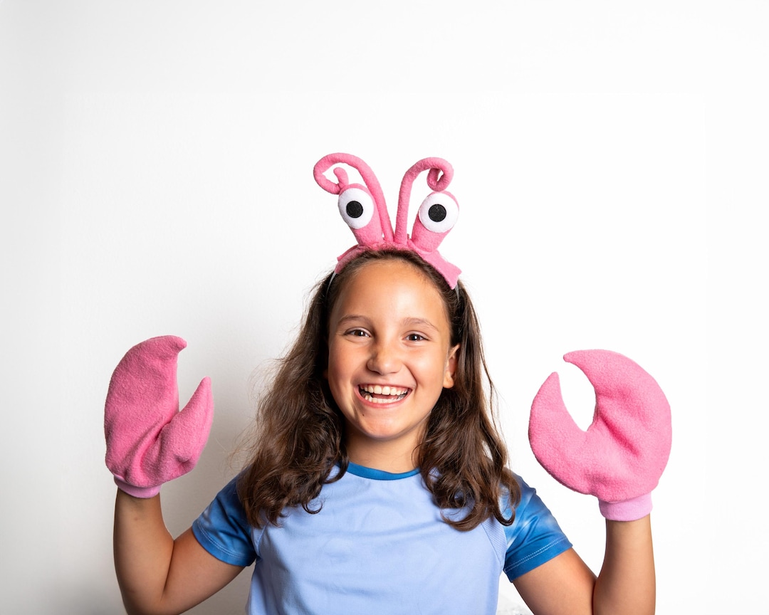 Baby Pink Crab Costume, Eyes Headband and Crab Claws, Children's or ...
