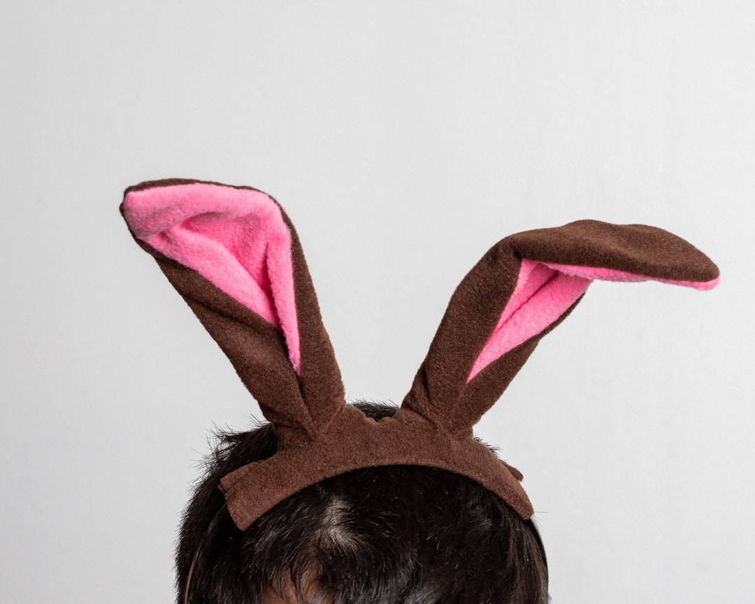 Rabbit Ears Headband, Bunny Head Band, Brown Hare Ears, Children's or ...