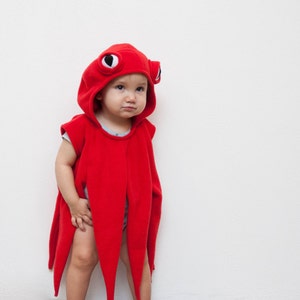 Red Octopus Costume, Octopus Halloween Costume, Party Costume, for Boys ...