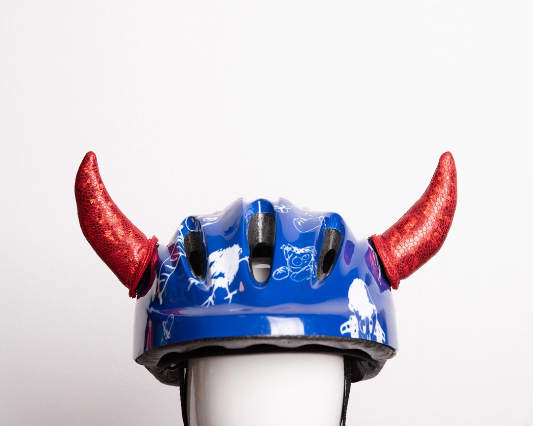 Shiny Red Devil Horns for Helmets - Perfect Gift for Adventure Lovers ...