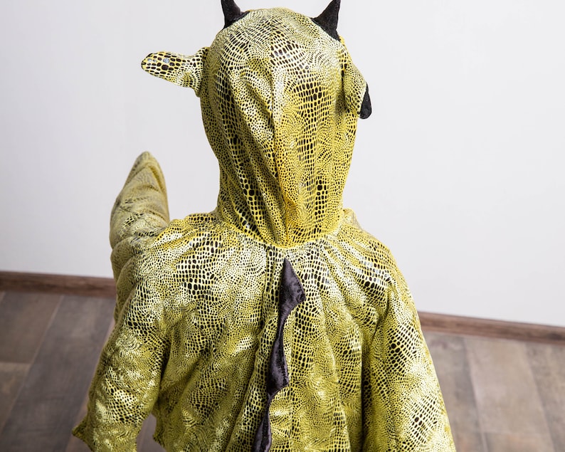 Yellow Dragon Costume, Party Fairy Tale Dragon Costume, Yellow and ...