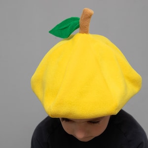 Zesty Lemon Hat – Citrus-inspired Costume Beret for Halloween, Parties ...