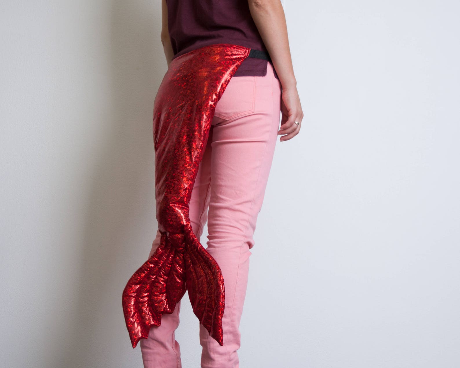 Mermaid Tail Red Mermaid Skin Tail Photography Prop Photo | Etsy