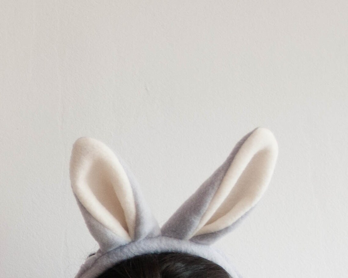Bunny Ears Headband, Rabbit Head Band, Children's or Adult's Photo Prop ...