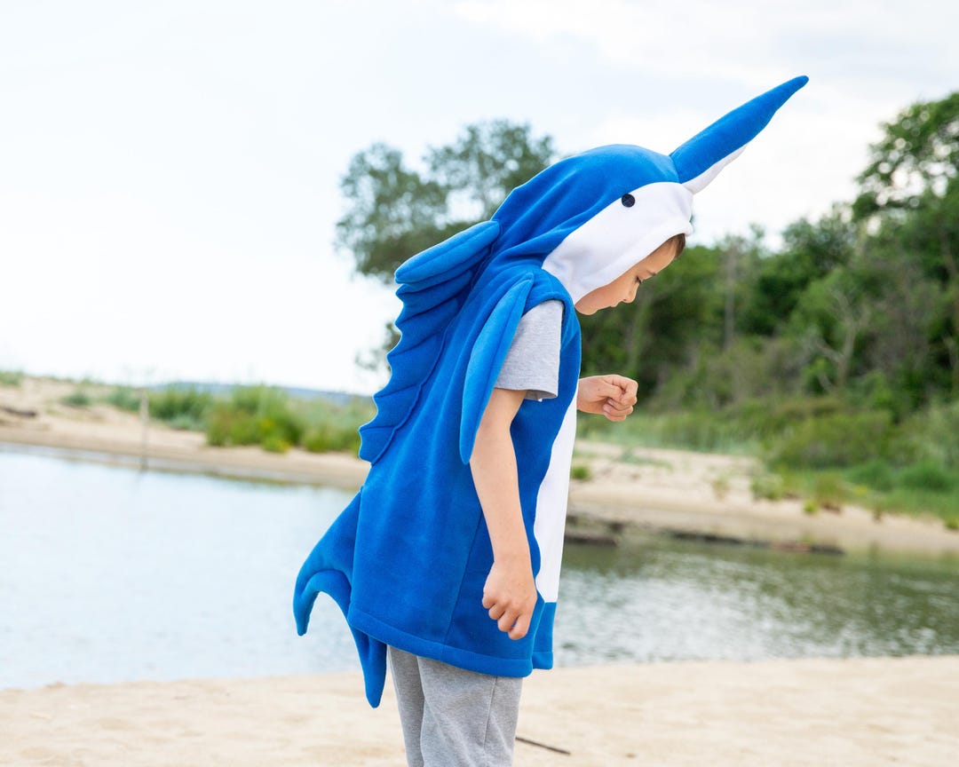 Blue Marlin Fish Costume – Ocean Adventure Dress-up for Kids, Toddler ...