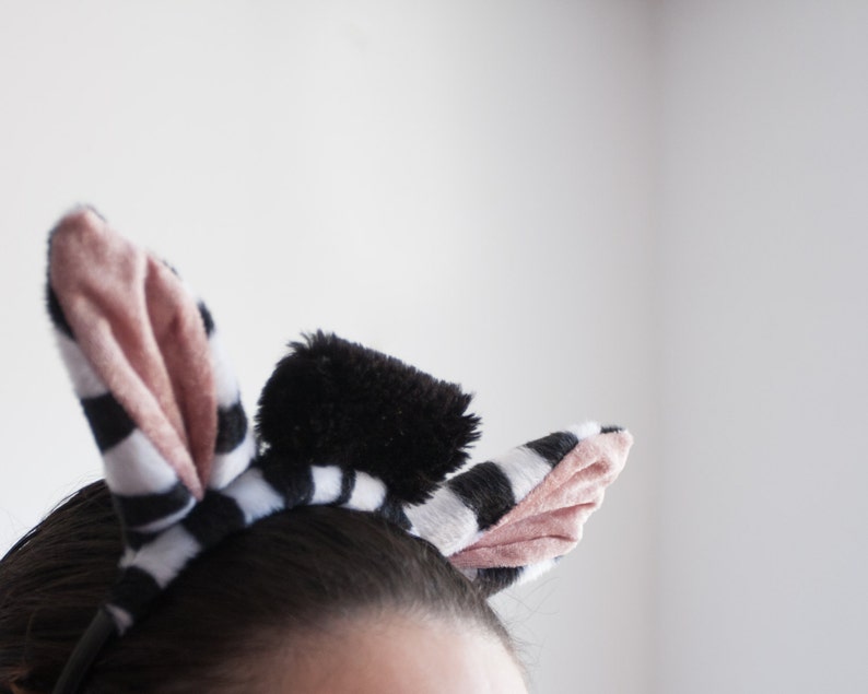 Zebra Ears Headband Children's or Adult's Photo Prop - Etsy