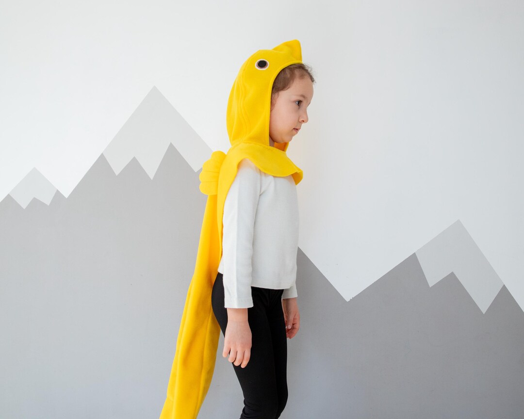 Yellow Eel Costume – Kids’ Sea Creature Cape With Fins & Hood - Etsy UK