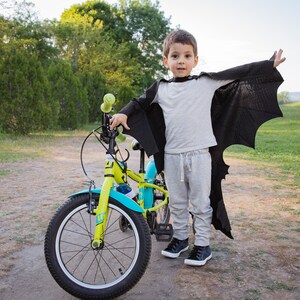 Black Dragon Costume With Wings, Kids Party Dragon Costume, Black Scaly ...