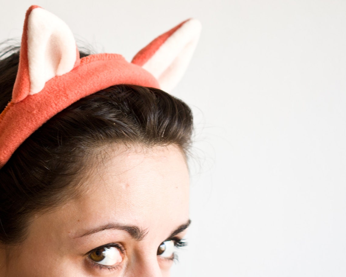 Fox Ears Headband and Fox Tail Set Soft Animal Tail Dress - Etsy