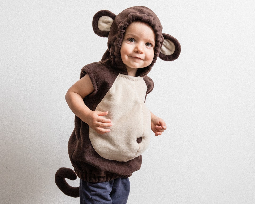Toddler Monkey Costume, Girl or Boy Halloween Costume, Jungle Theme ...