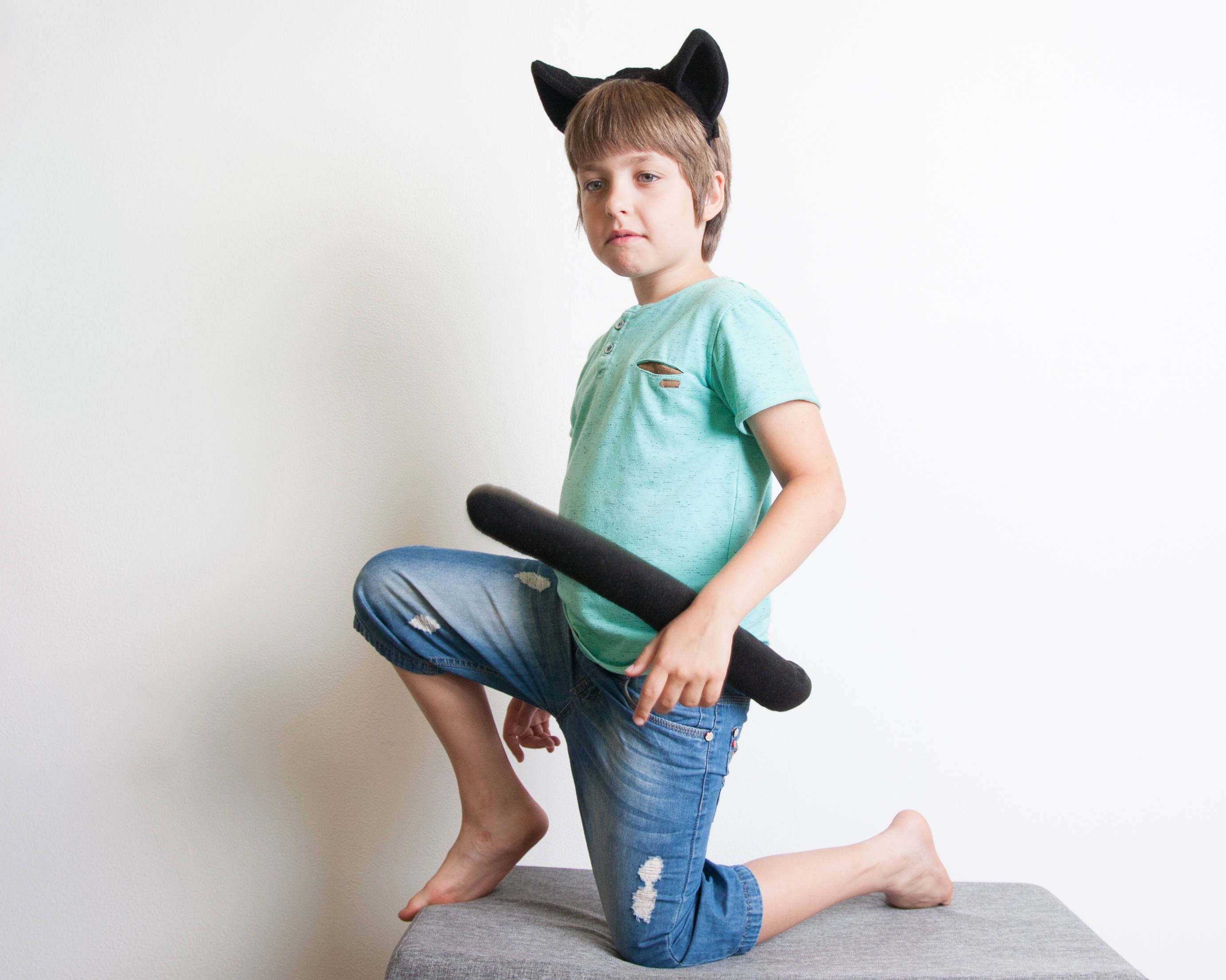 Black Panther Tail Soft Animal Tail Dress Up Black Cat | Etsy