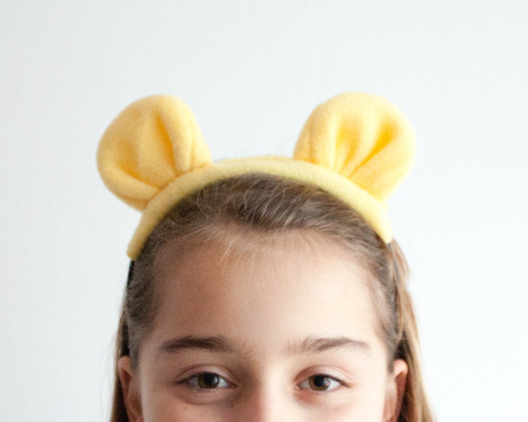 Yellow Bear Ears Headband, Children's Bear Headband, Photo Prop, Bear ...