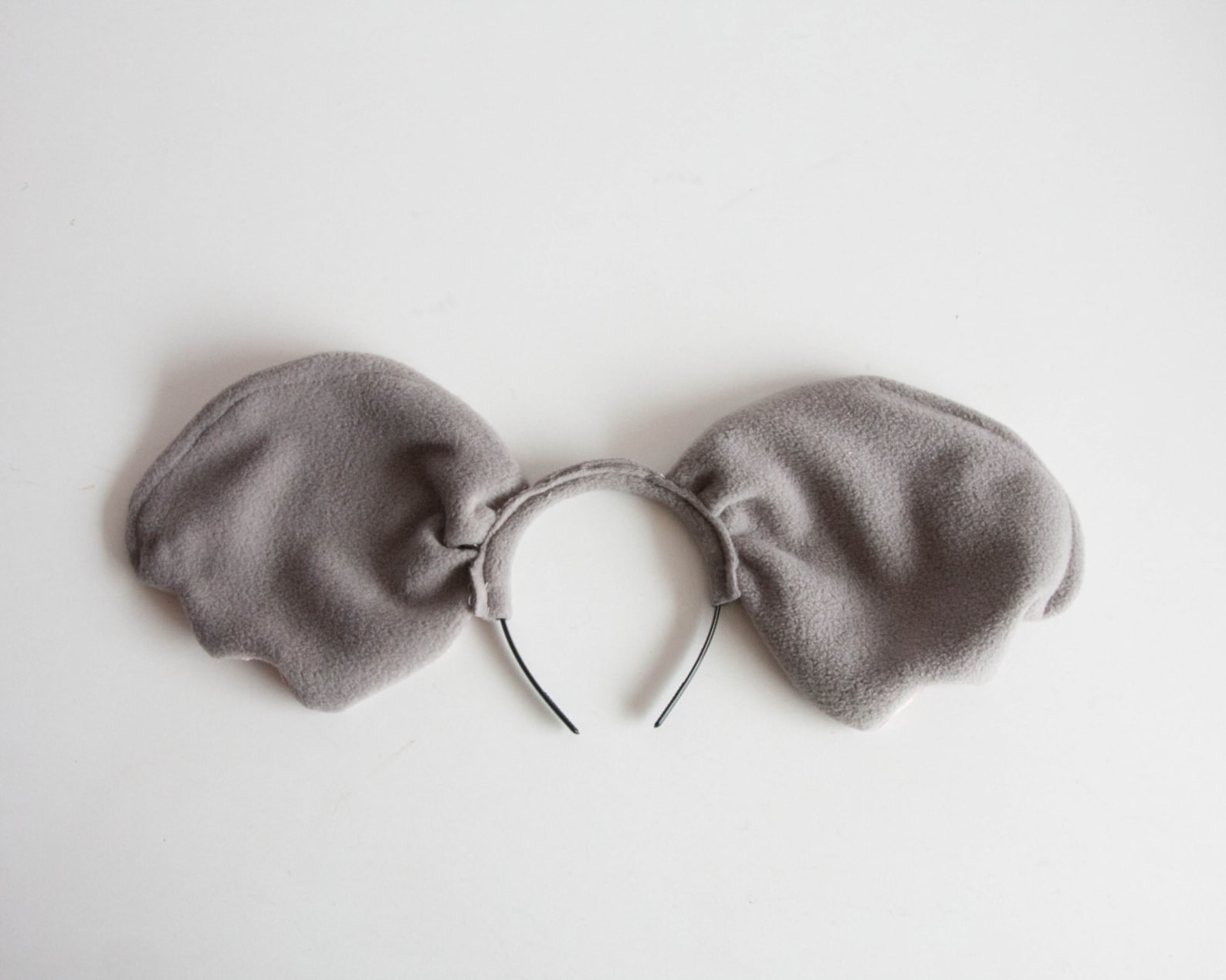 Elephant Ears Headband, Animal Ears, Jungle Safari Animal, Pink Gray ...