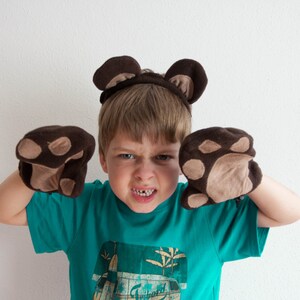 Bear Paws and Bear Headband, Children's Bear Outfit, Photo Prop ...