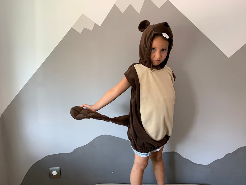 Beaver Costume, Kids Costume, Halloween Costume, Party Costume, for ...