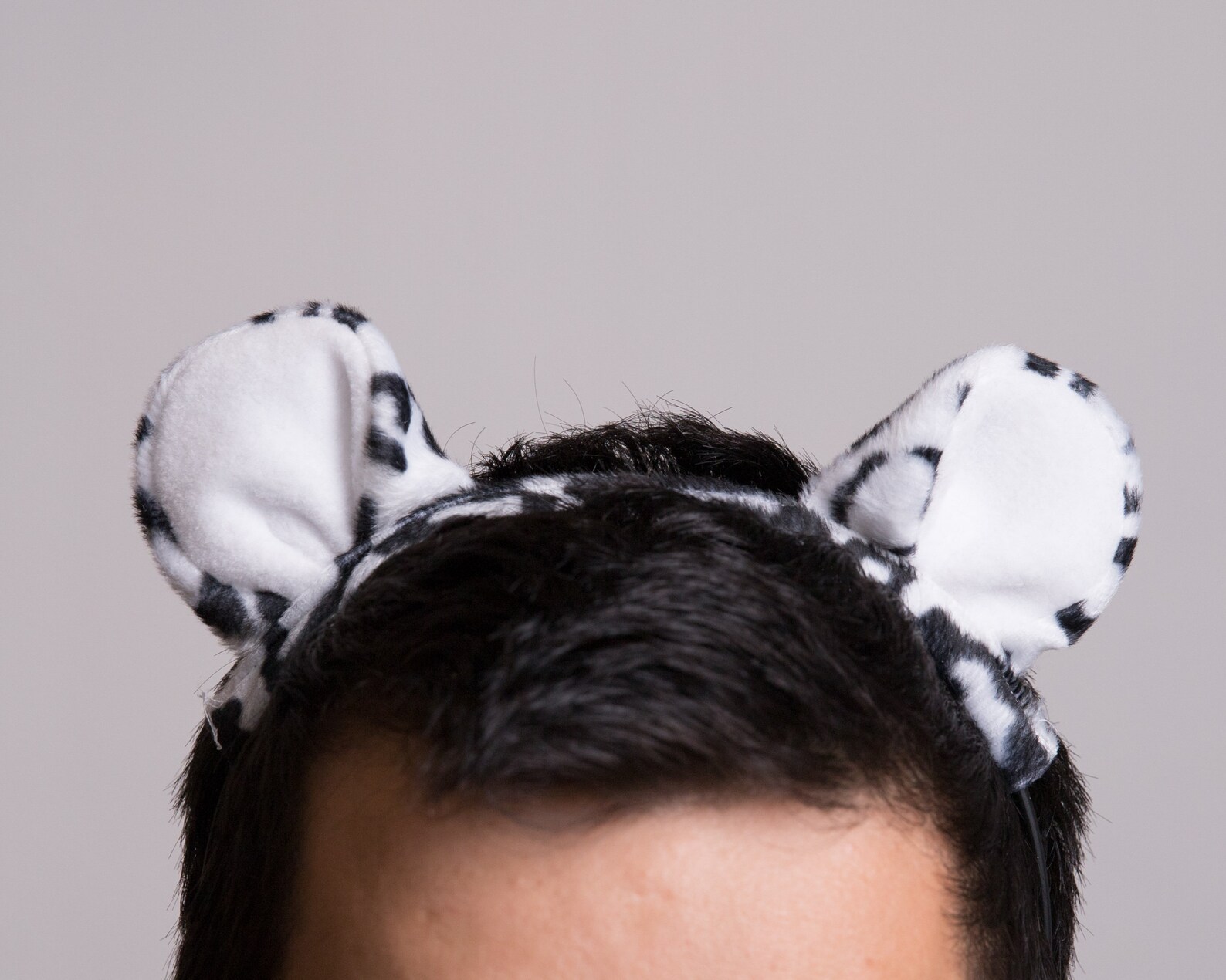 Snow Leopard Headband and Tail, White Leopard Pretend Play Costume ...