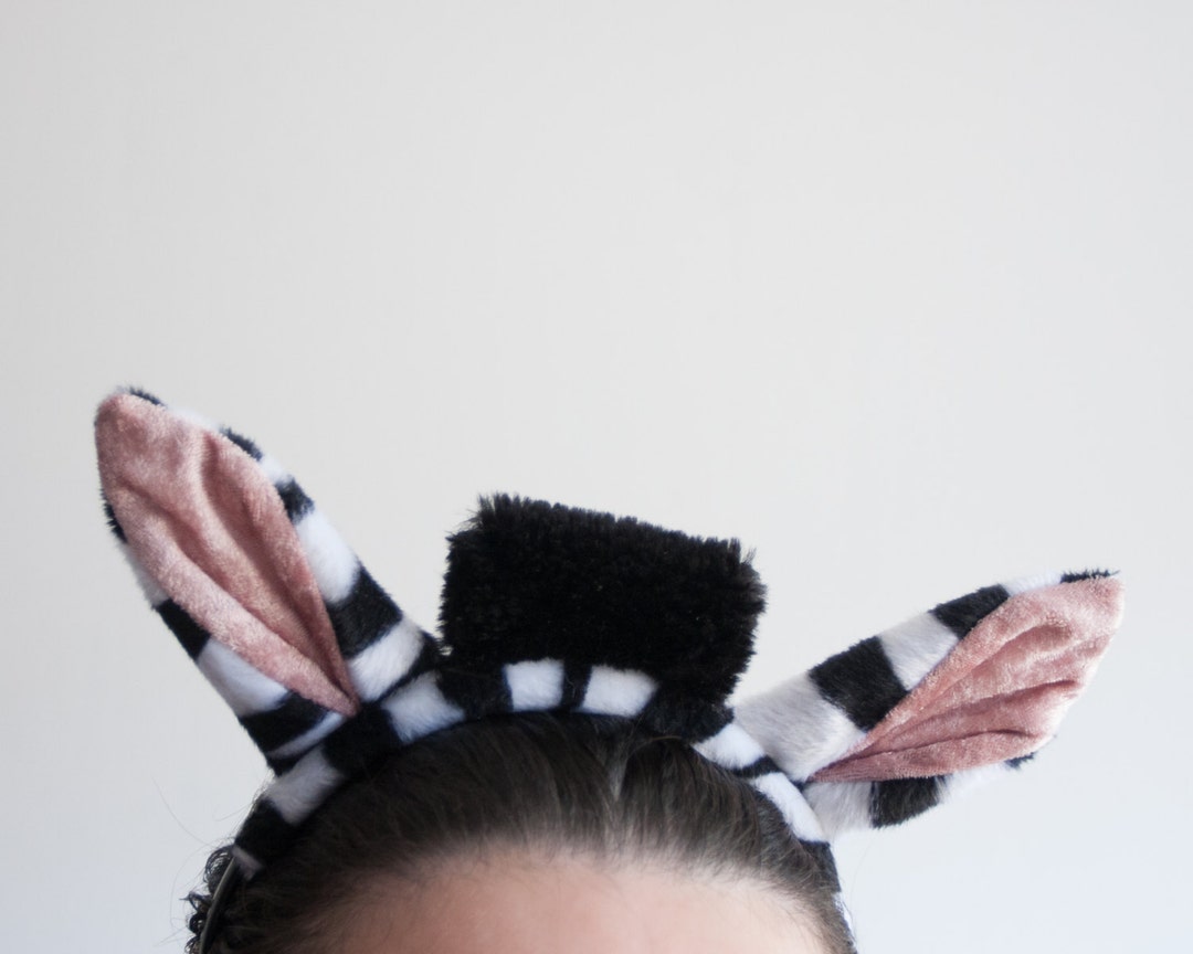 Zebra Ears Headband, Children's or Adult's Photo Prop, Zebra Costume ...