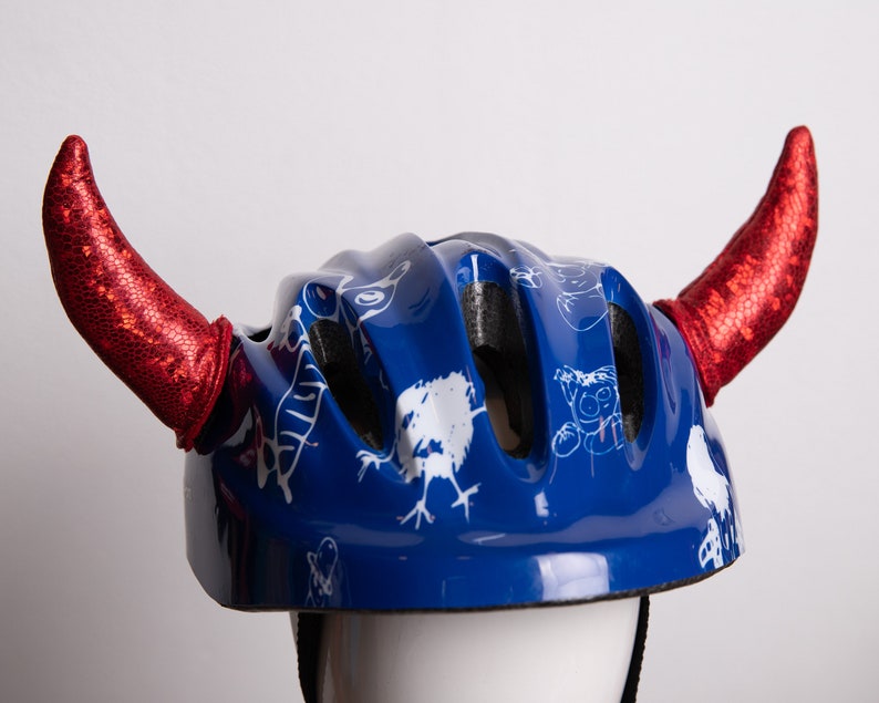 Shiny Red Devil Horns for Helmets Perfect Gift for Adventure - Etsy