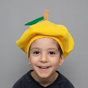 Zesty Lemon Hat – Citrus-inspired Costume Beret for Halloween, Parties ...