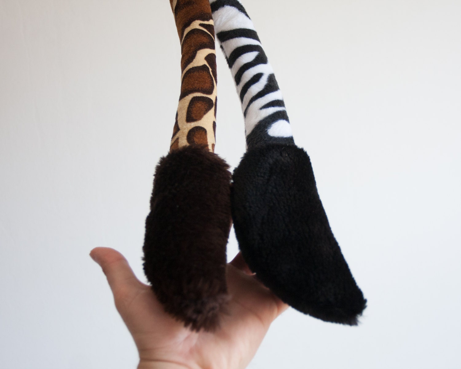 Animal Tails Party Pack Set of 2 Giraffe Zebra African | Etsy