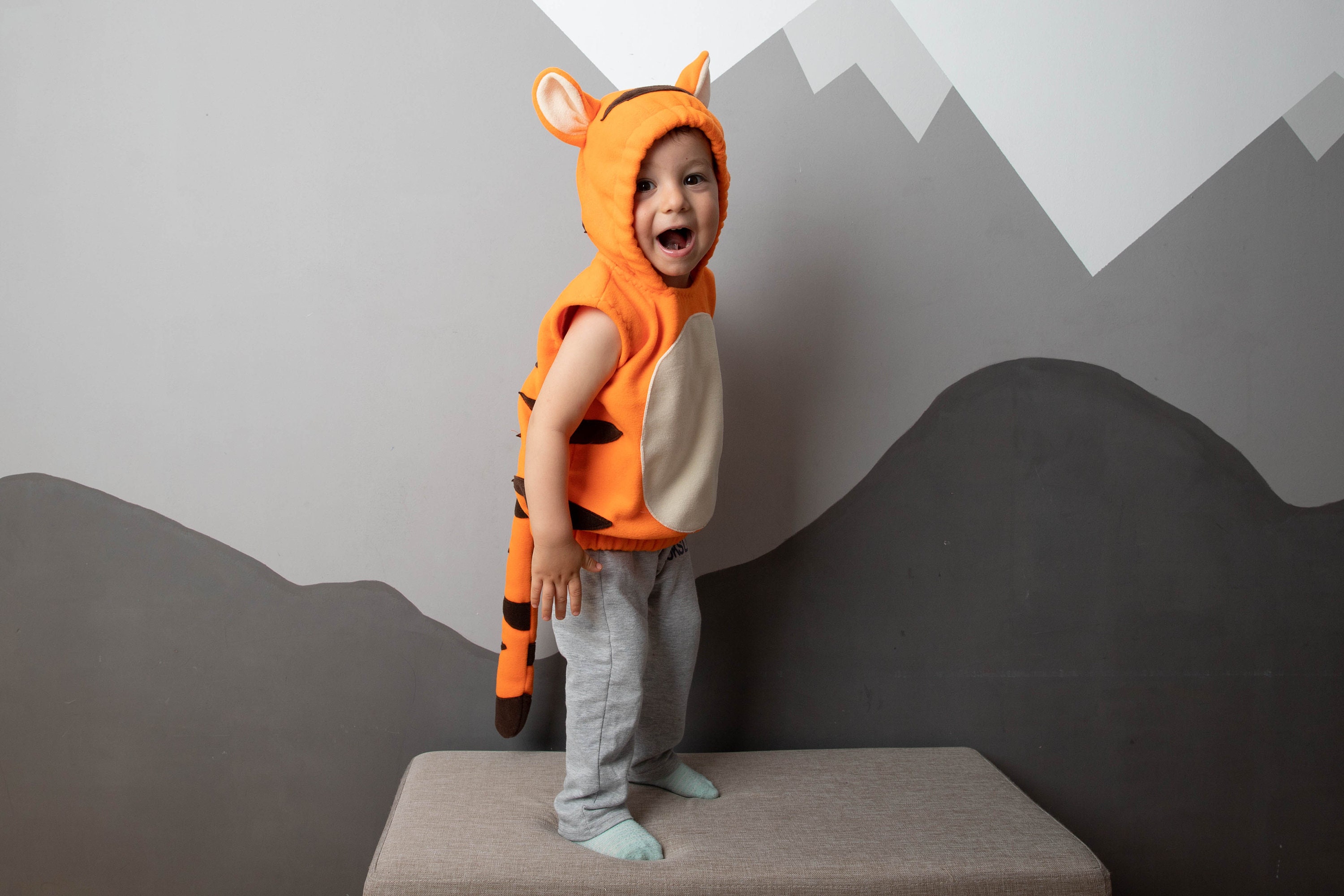 Kids Tiger Costume, Tiger Halloween Costume, Party Costume, Toddler ...