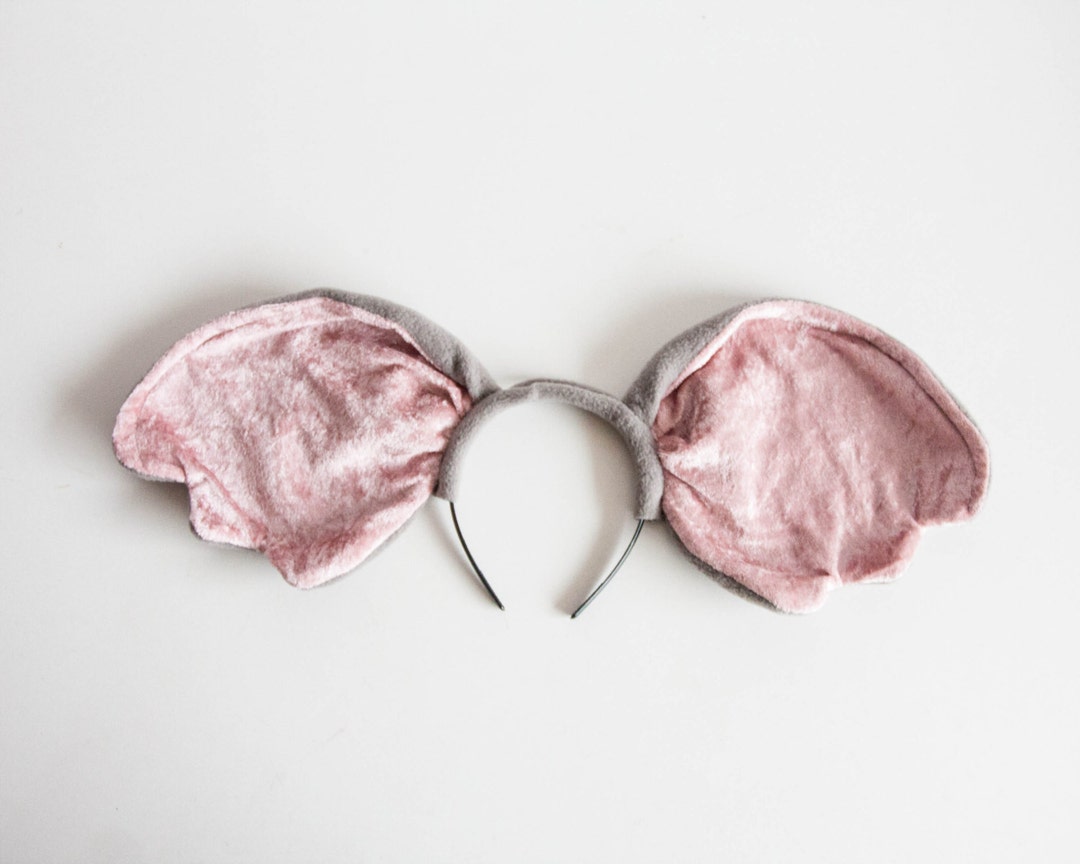 Elephant Ears Headband, Animal Ears, Jungle Safari Animal, Pink Gray - Etsy
