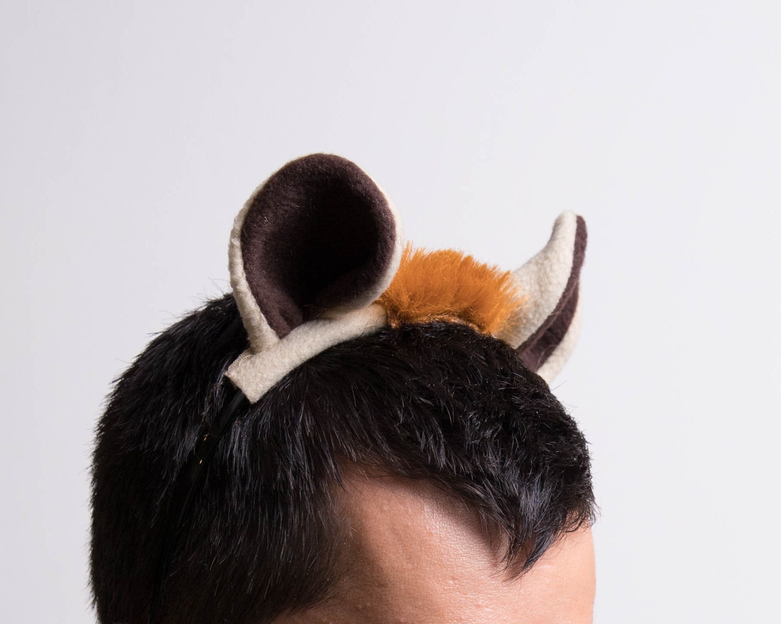 Lion Ears Headband Animal Ears Head Band Orange Brown and - Etsy