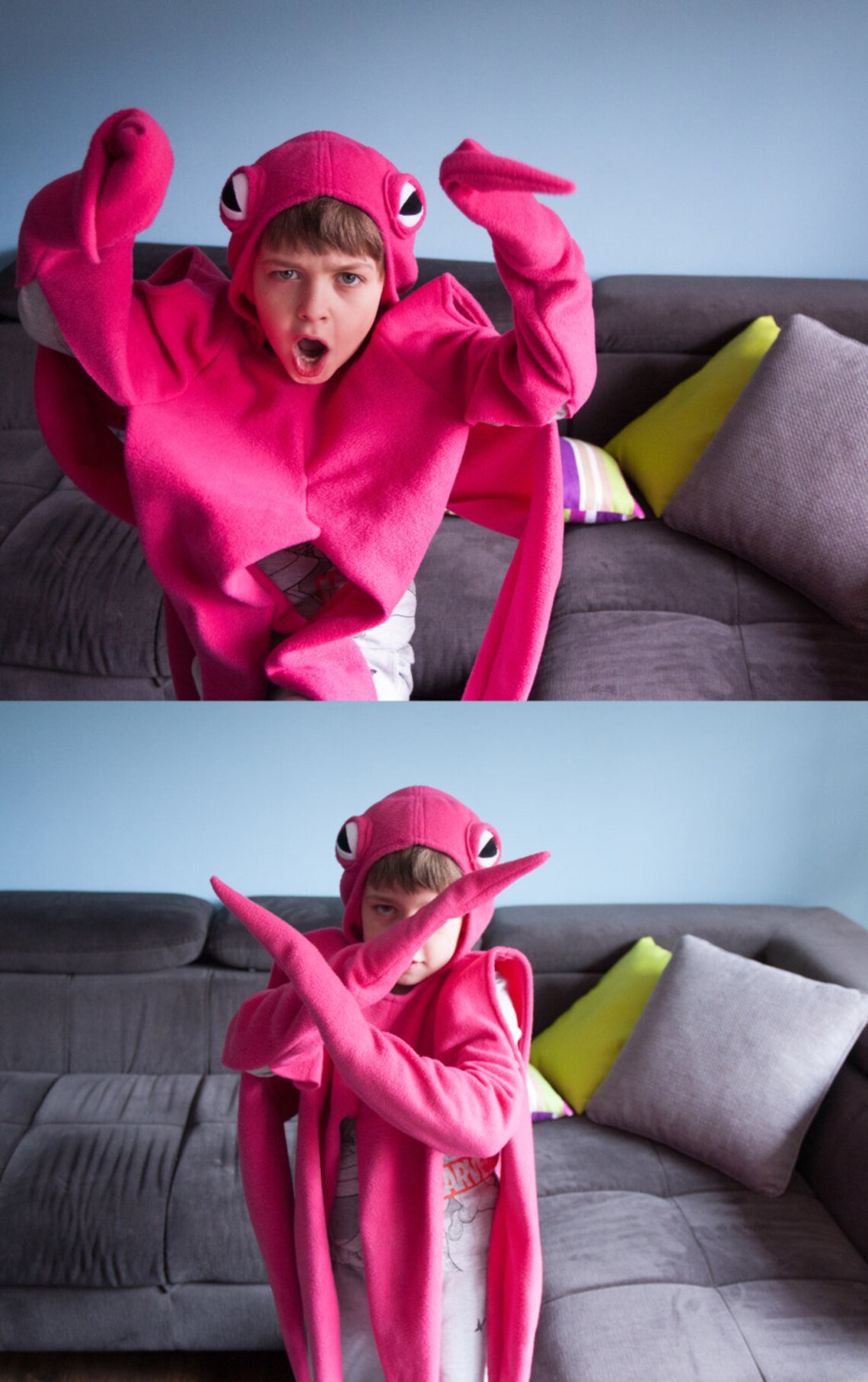 Pink Octopus Costume, Octopus Halloween Costume, Sea Theme Party ...