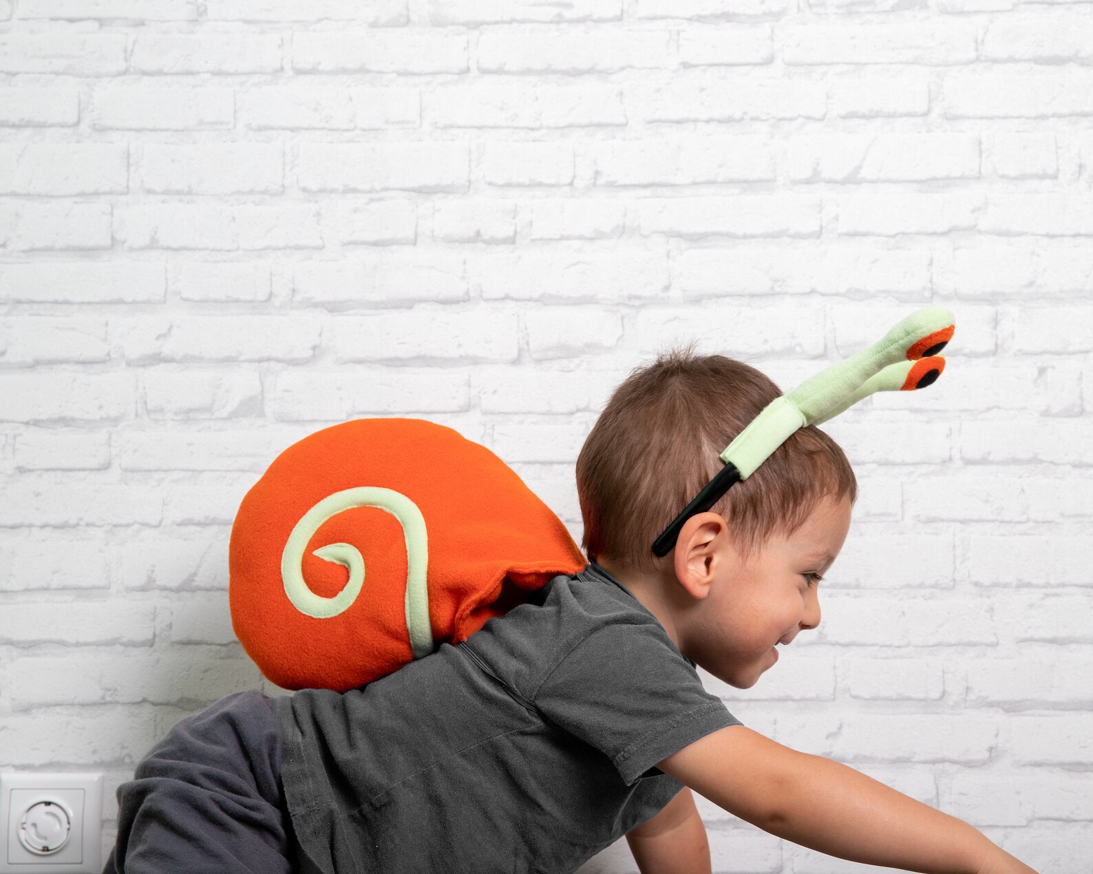 Snail Costume, Orange Snail Shell and Eyes, Halloween Costume, Snail ...