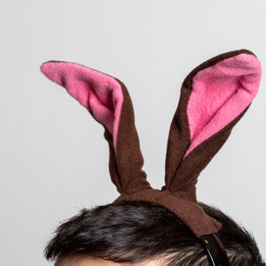 Rabbit Ears Headband, Bunny Head Band, Brown Hare Ears, Children's or ...