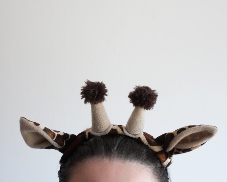 Giraffe Ears Headband, Children's or Adult's Photo Prop, Giraffe Costume, Pretend Play, African ...