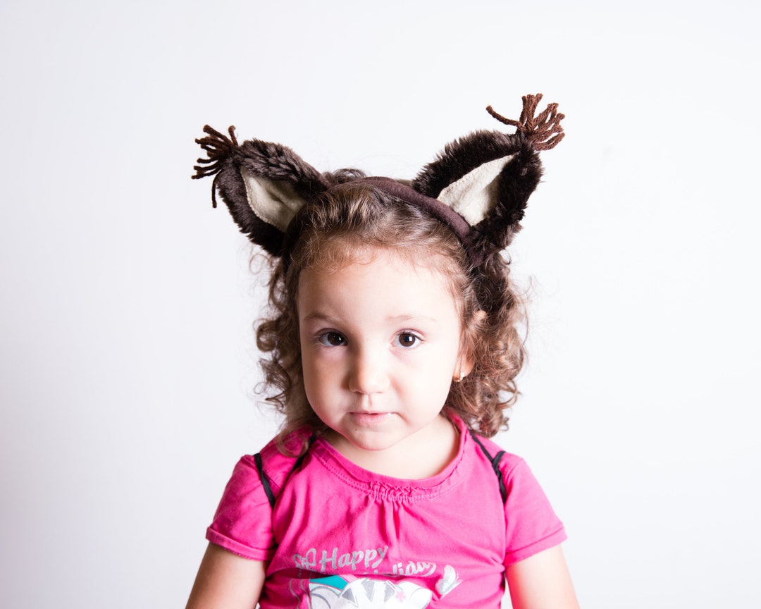 Squirrel Ears Headband, Squirrel Costume, Brown Ears Head Band ...