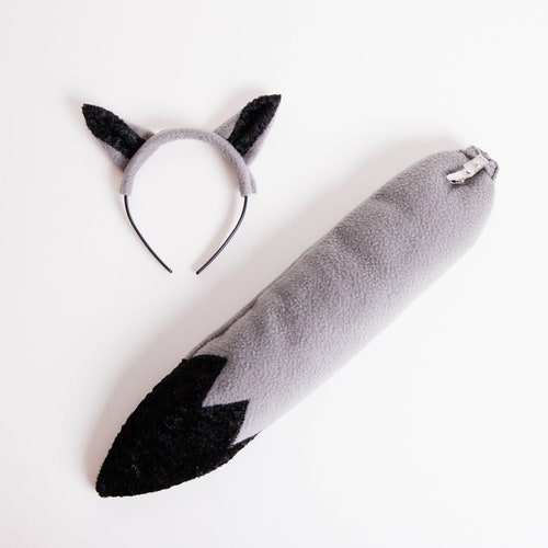 Wolf Tail and Wolf Ears Headband Wild Animal Halloween - Etsy