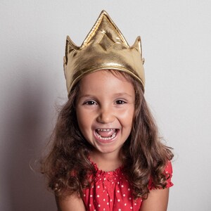 Party Crown, Girls Queen Crown, Boys King Crown, Gold Fabric Crown ...