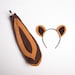 Chipmunk Costume Tail and Ears Set, Kids Dress Up, Brown Woodland ...