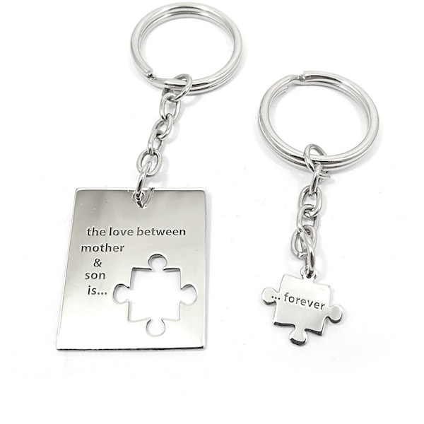 Puzzle Keychain - Etsy