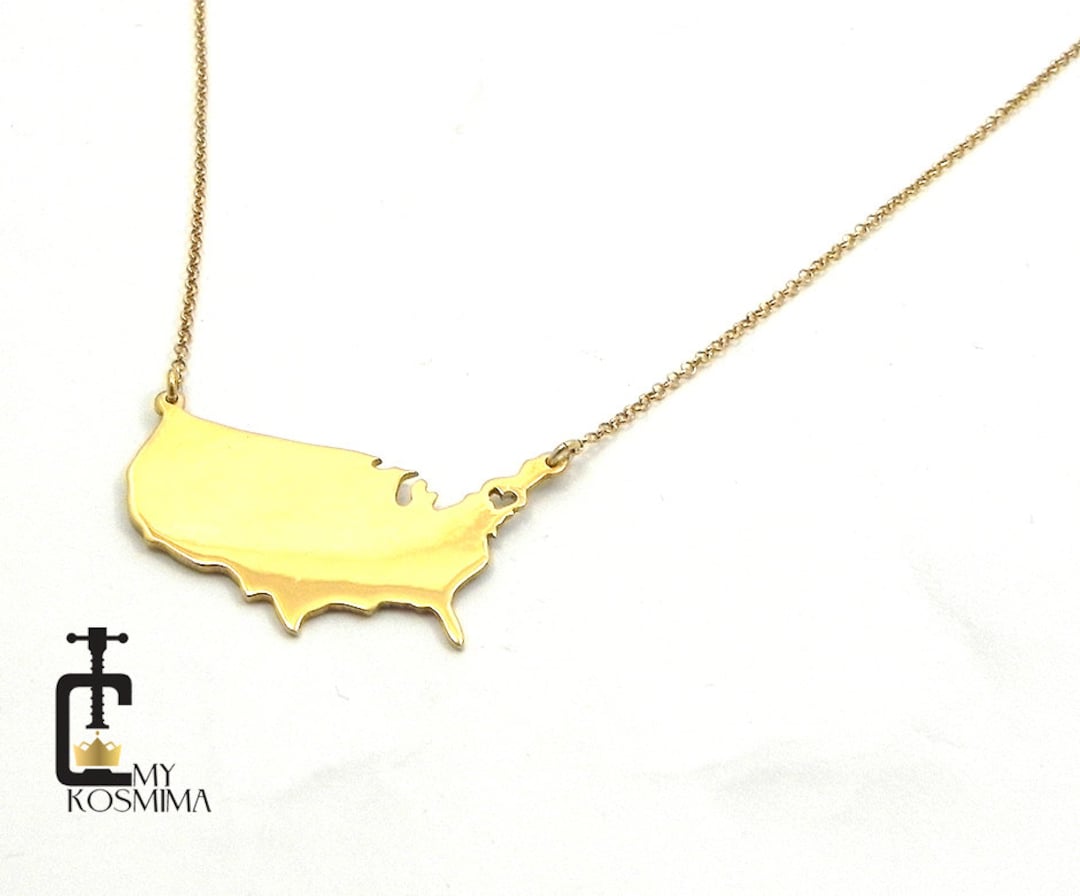 Country Necklace, State Necklace, Any State or Country Necklace, City ...