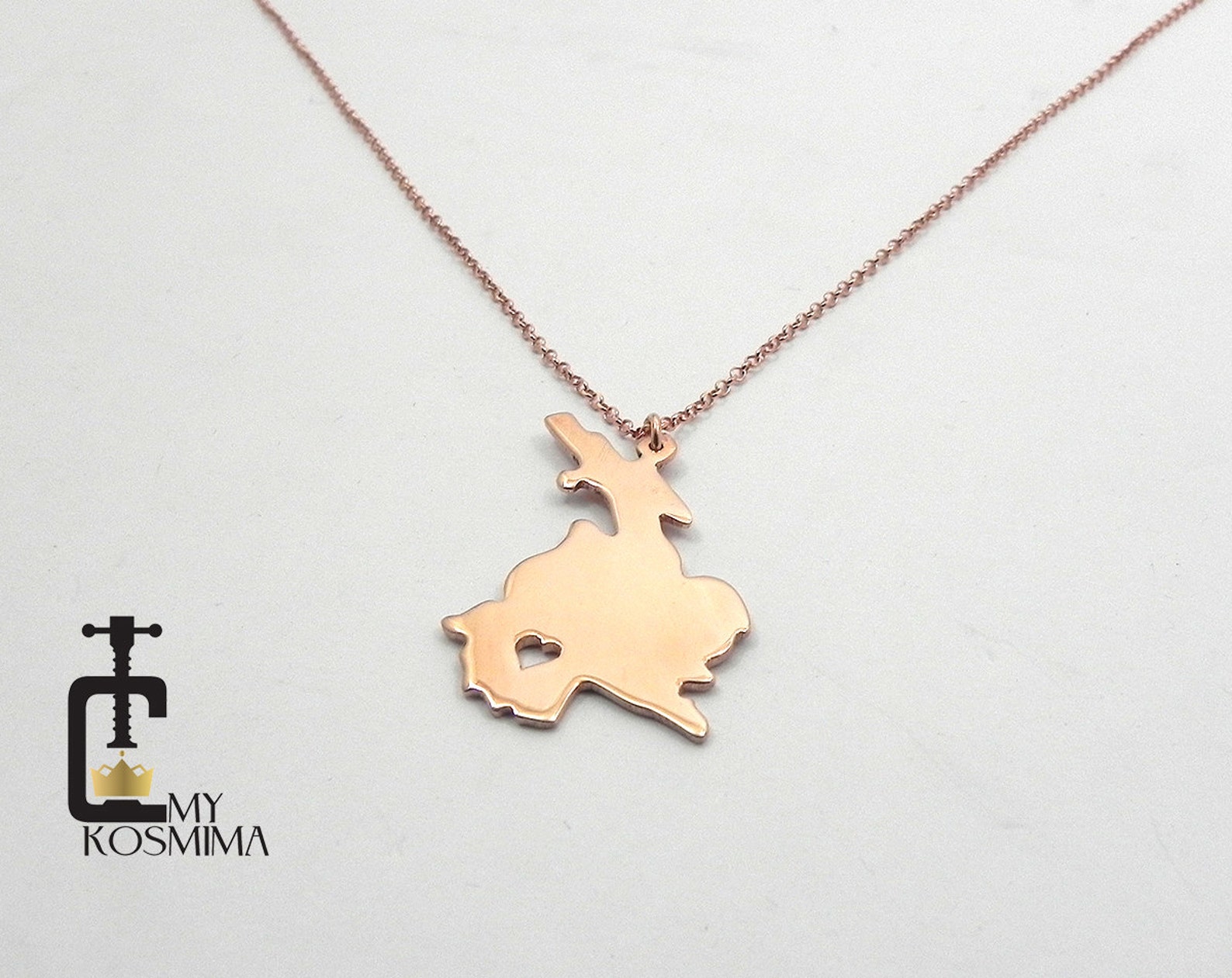 Country Necklace State Necklace Any State or Country | Etsy