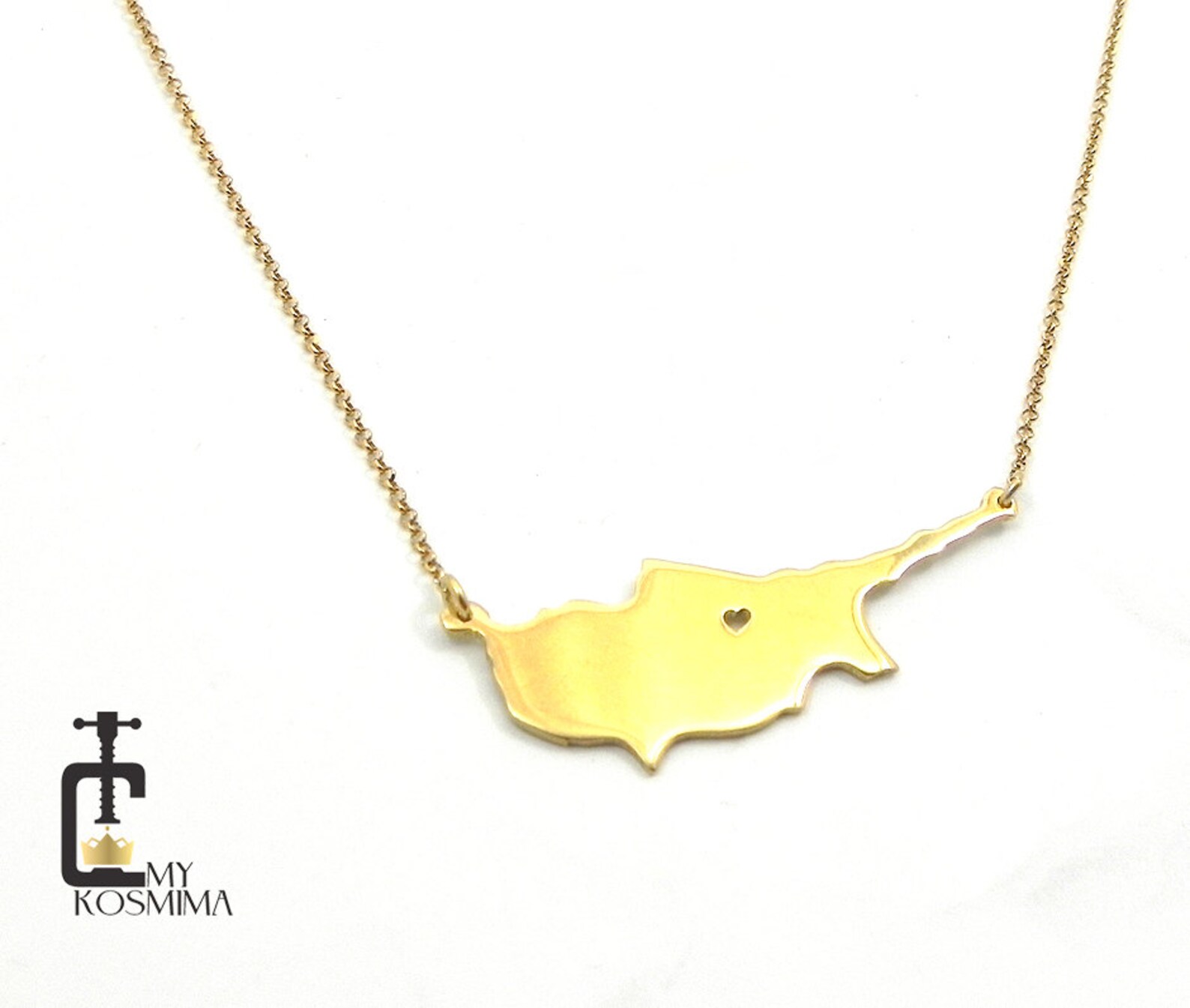 Country Necklace State Necklace Any State or Country - Etsy