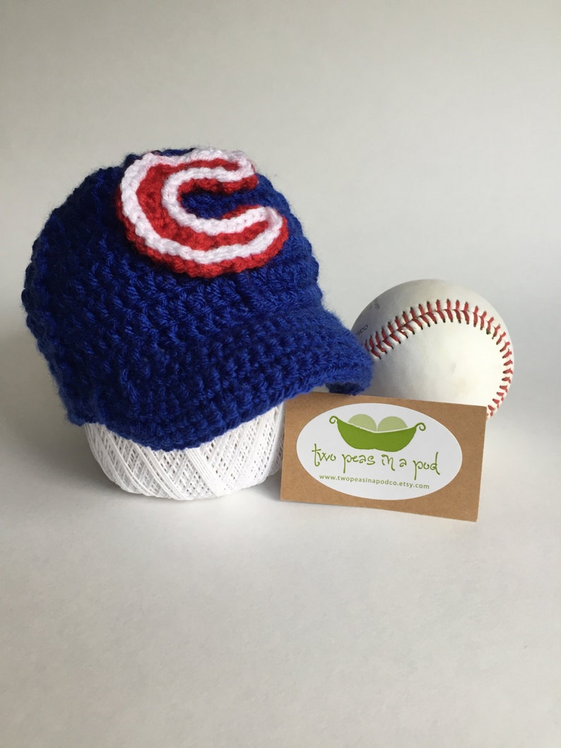 Crochet Cubs Hat Cubs Hat Kids Cubs Hat Chicago Cubs Hat - Etsy