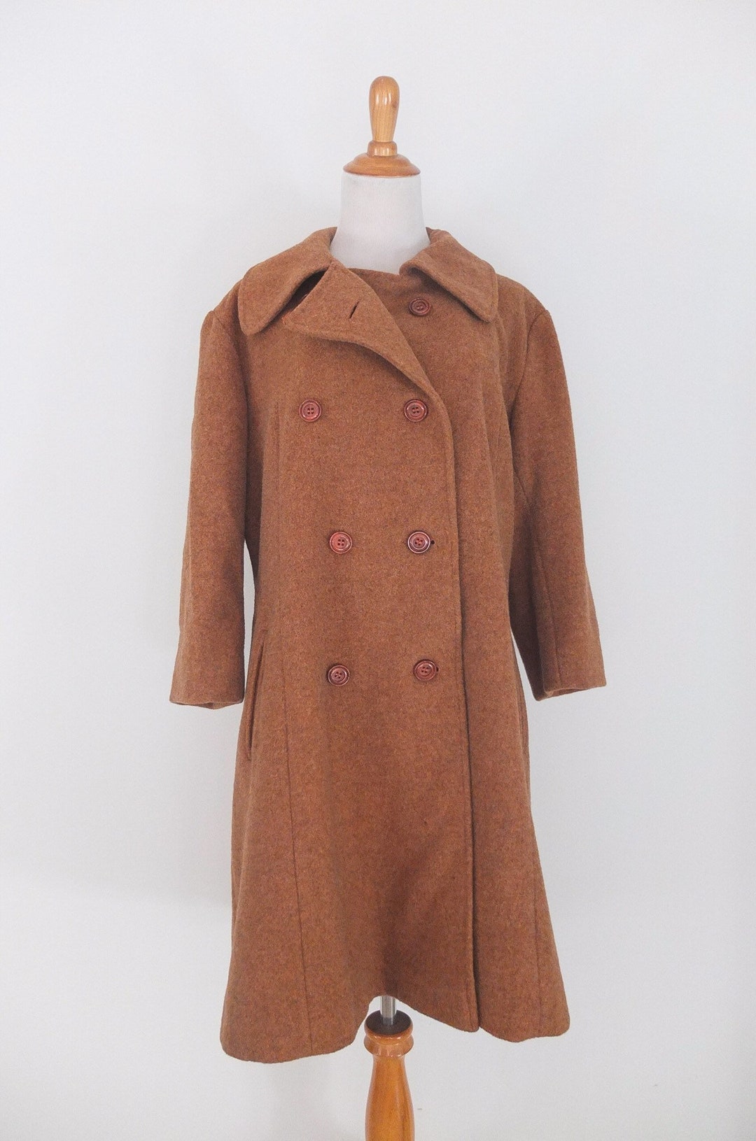 Buy Vintage 80s Golden Woolmark Coat / Medium Online in India - Etsy